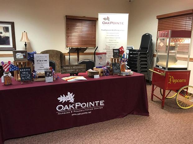 Oak Pointe Serves Popcorn at Tuscarawas Senior Center